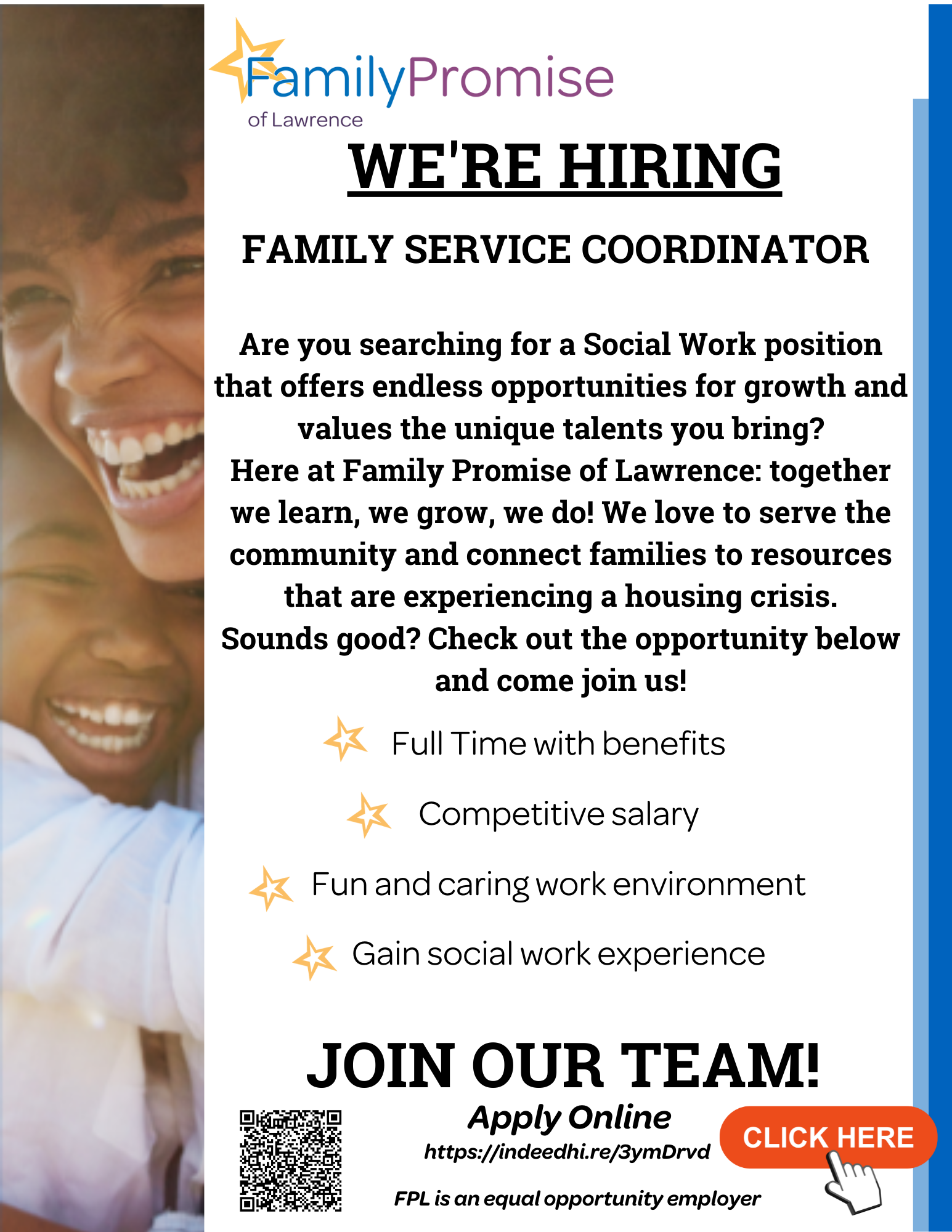 Employment Opportunities - Lawrence Family Promise
